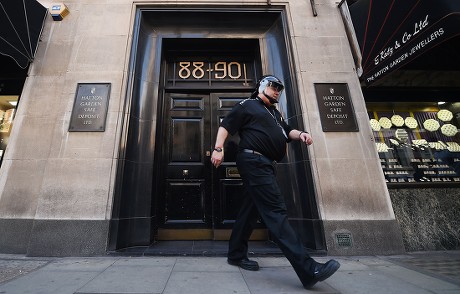 Security Guard Exits Hatton Garden Safe Editorial Stock Photo - Stock ...