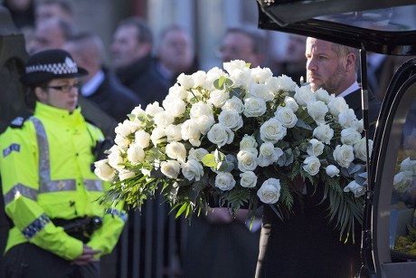 Floral Tribute Carried Hearse Requiem Mass Editorial Stock Photo ...