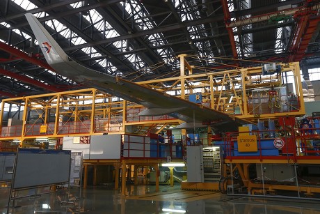 Airbus A320 Aircraft Wing Under Assembly Editorial Stock Photo - Stock ...