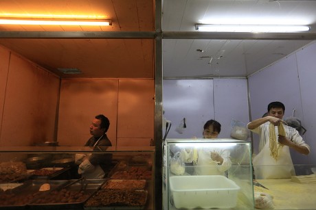Chinese Foodstall Owners Work Their Stalls Editorial Stock Photo ...
