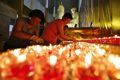 People Light Candles Prayer Victims Huge Editorial Stock Photo - Stock ...