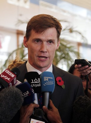 British Ambassador Egypt John Casson Talks Editorial Stock Photo ...