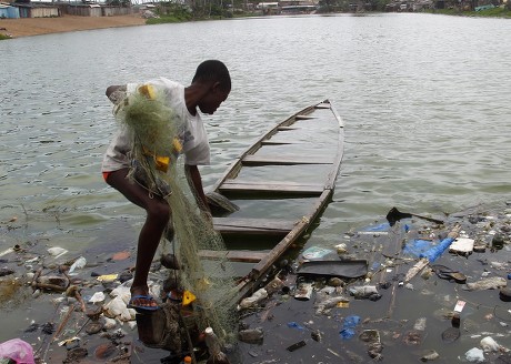 Ivorian Fishing Fisherman Fishing Abidjan Ivory Editorial Stock Photo ...