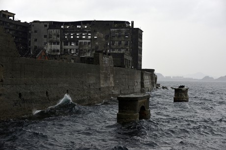 RUINS APARTMENT BLOCKS ON HASHIMA ISLAND Editorial Stock Photo - Stock ...