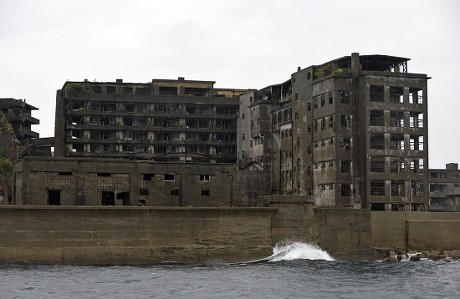 RUINS APARTMENT BLOCKS ON HASHIMA ISLAND Editorial Stock Photo - Stock ...