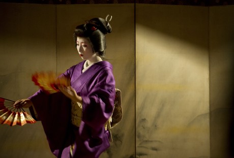 Fuku Geiko Dancer Performs Traditional Geisha Editorial Stock Photo ...