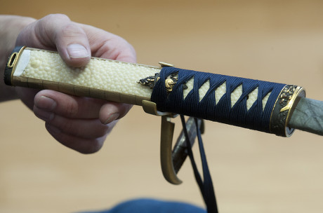 Japanese Traditional Sword Handle Seen Made Editorial Stock Photo ...