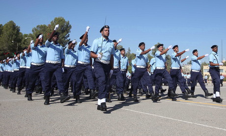 Libyan Police Cadets March Compound Police Editorial Stock Photo ...