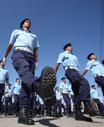 Libyan Police Cadets March Compound Police Editorial Stock Photo ...