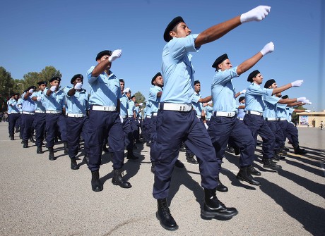 Libyan Police Cadets March Compound Police Editorial Stock Photo ...