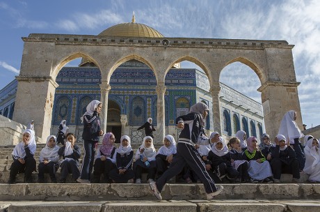 Class Palestinian School Girls On Steps Editorial Stock Photo - Stock ...