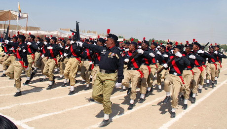 Pakistani Police Commandos Parade During Their Editorial Stock Photo ...