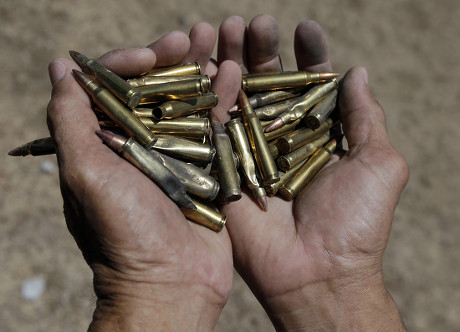 Filipino Soldier Holds Bullets Following Explosion Editorial Stock ...