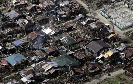 Aerial View Typhoon Haiyan Devastated Area Editorial Stock Photo ...