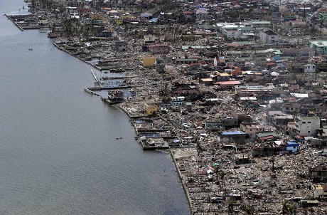 Aerial View Typhoon Haiyan Devastated Coastal Editorial Stock Photo ...