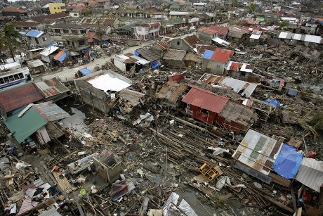 View Destryed Houses Super Typhoon Devastated Editorial Stock Photo ...