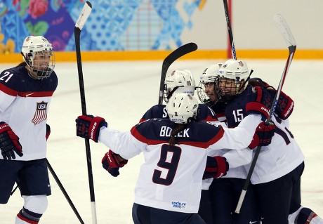 Anne Schleper R Usa Celebrates Teammates Editorial Stock Photo - Stock ...