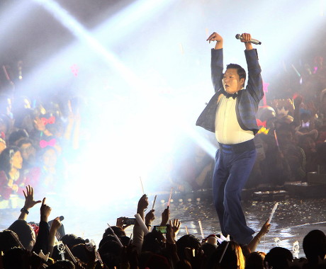 South Korean Rappersinger Psy Performs On Editorial Stock Photo - Stock ...