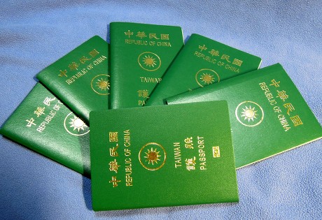 Republic China Taiwan Passports Lie On Editorial Stock Photo - Stock ...