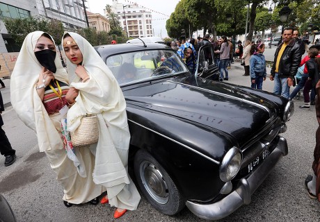 Tunisian Women Wear Traditional Veils Called Editorial Stock Photo ...