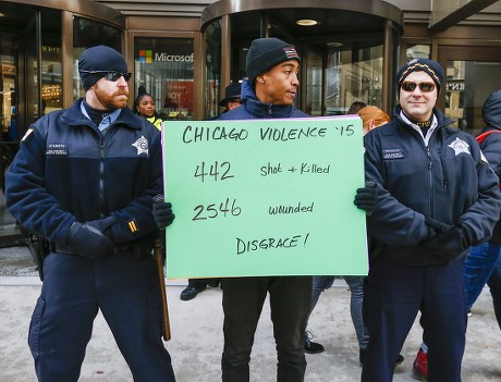 Protestor C Stands Talks Two Chicago Editorial Stock Photo - Stock ...
