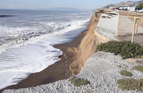 Pathway Ends Suddenly Due Crumbling Cliffs Editorial Stock Photo ...