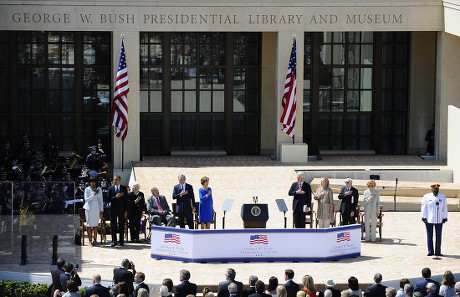 Presidents First Ladies Stand National Anthem Editorial Stock Photo ...