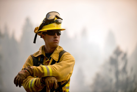 Angels Camp Firefighter Maintains Watch Around Editorial Stock Photo ...