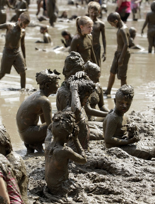 Kids Play Mud Pit During 26th Editorial Stock Photo - Stock Image ...