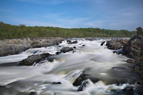 Long Exposure Image Shows Potomac River Editorial Stock Photo - Stock ...
