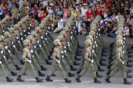Vietnamese Policeman March During Parade Marking Editorial Stock Photo ...