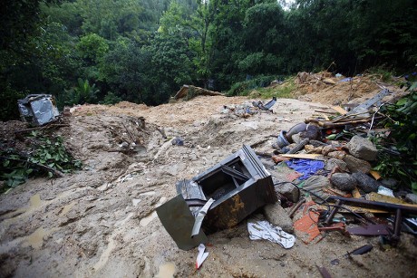 General View Damage Caused By Landslide Editorial Stock Photo - Stock ...