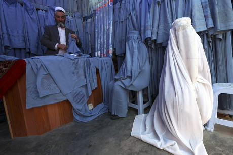 Afghan Women Buy Traditional Burqa Shop Editorial Stock Photo - Stock ...