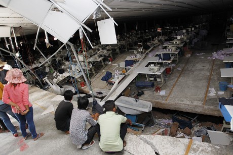 Cambodian Garment Workers Look Damages Their Editorial Stock Photo ...