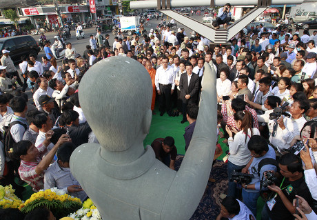 Sam Rainsy Cl President Opposition Cambodia Editorial Stock Photo ...