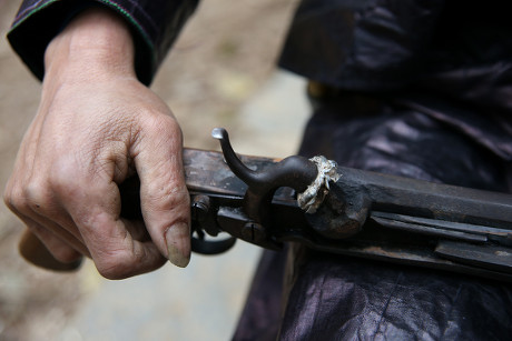 Villager Holds His Gun Basha Village Editorial Stock Photo - Stock ...