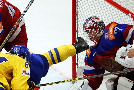 Russias Goalie Sergei Bobrovski R Action Editorial Stock Photo - Stock ...