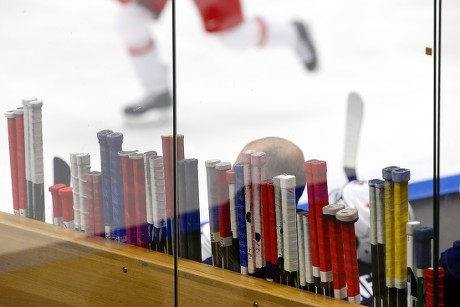 Hockey Sticks Seen During Ice Hockey Editorial Stock Photo - Stock ...