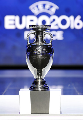 Uefa European Championship Trophy Seen On Editorial Stock Photo - Stock ...