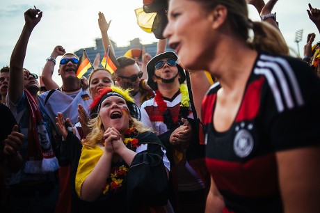 German Soccer Fans Watching Fifa World Editorial Stock Photo - Stock ...