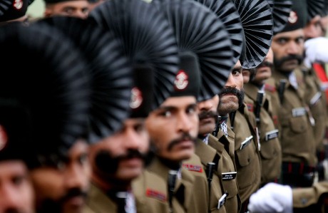 Indian Army Personnel March During Function Editorial Stock Photo ...