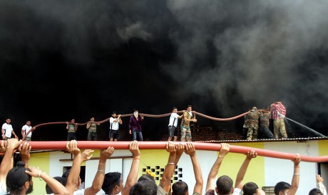 Indian Army Men Fire Fighters Try Editorial Stock Photo - Stock Image ...