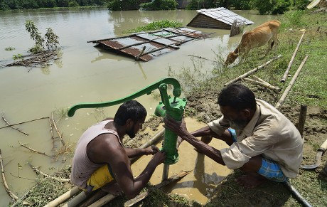 Villagers Install Water Hand Pump Drinking Editorial Stock Photo ...
