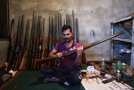Gunsmith Works Inside Zaroo Gun Factory Editorial Stock Photo - Stock ...