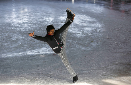 Indian Ice Skater Performs During National Editorial Stock Photo ...