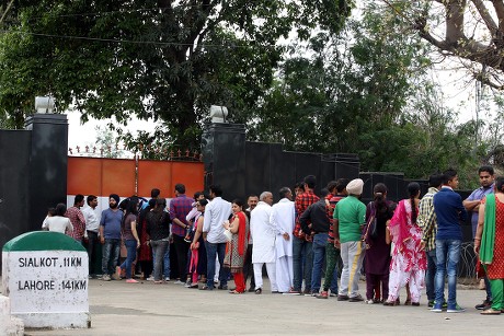 Indian Visitors Stand Queue Front Octroi Editorial Stock Photo - Stock ...