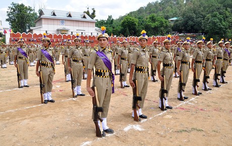 Indian Police Personnel Participate Passing Out Editorial Stock Photo ...