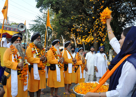 Women Showers Flower Petals On Sikh Editorial Stock Photo - Stock Image ...