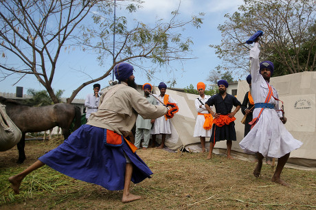 Indian Sikh Men Who Belong Armed Editorial Stock Photo - Stock Image ...