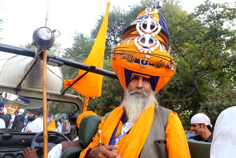 Nihang Sikh Devotee Participates During Religious Editorial Stock Photo ...